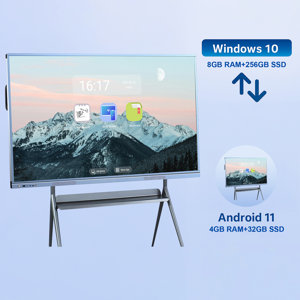 JYXCN 86" 4K UHD Interactive Whiteboard, Touch Screen Digital Electronic Calendar All-In-One ...